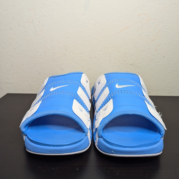 Nike | Shoes | Nike Mens Sizes Air More Uptempo Slides University Blue White Unc Slippers | Poshmark